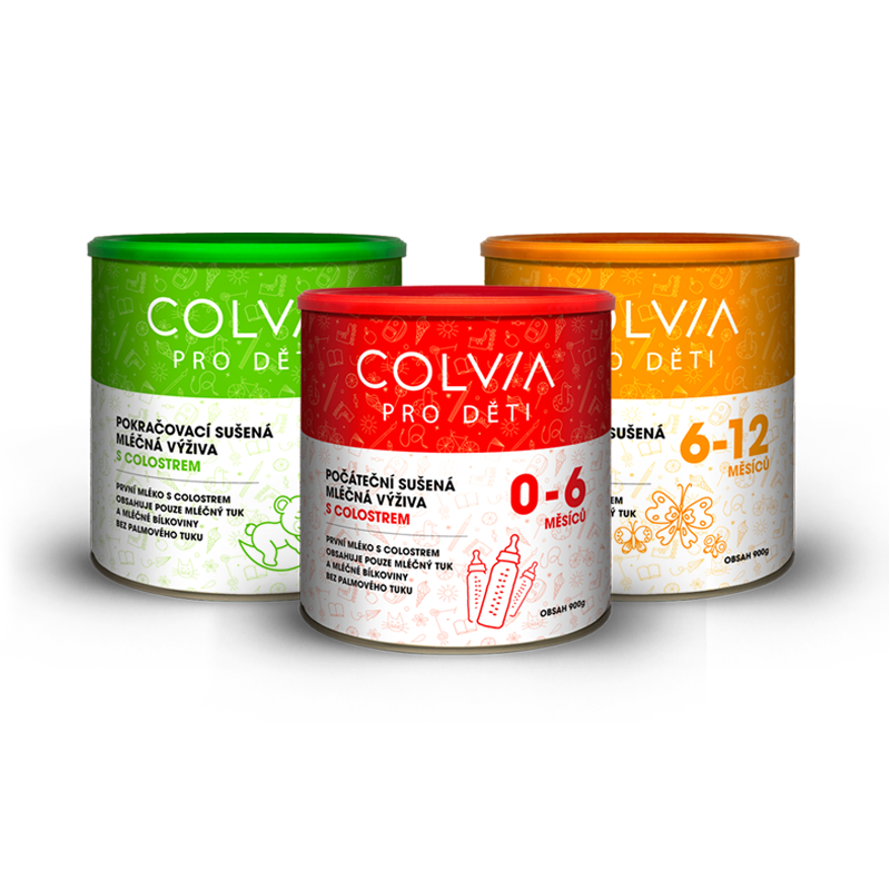 COLVIA PRO DĚTI – počáteční a pokračovací sušená mléčná výživa - COLVIA